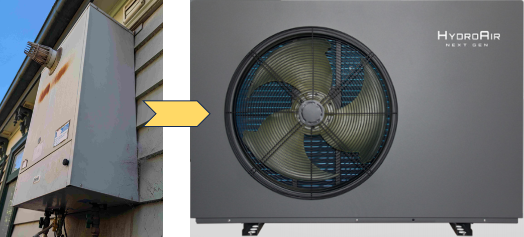 HydroAir hydronic heat pumps for heating and cooling